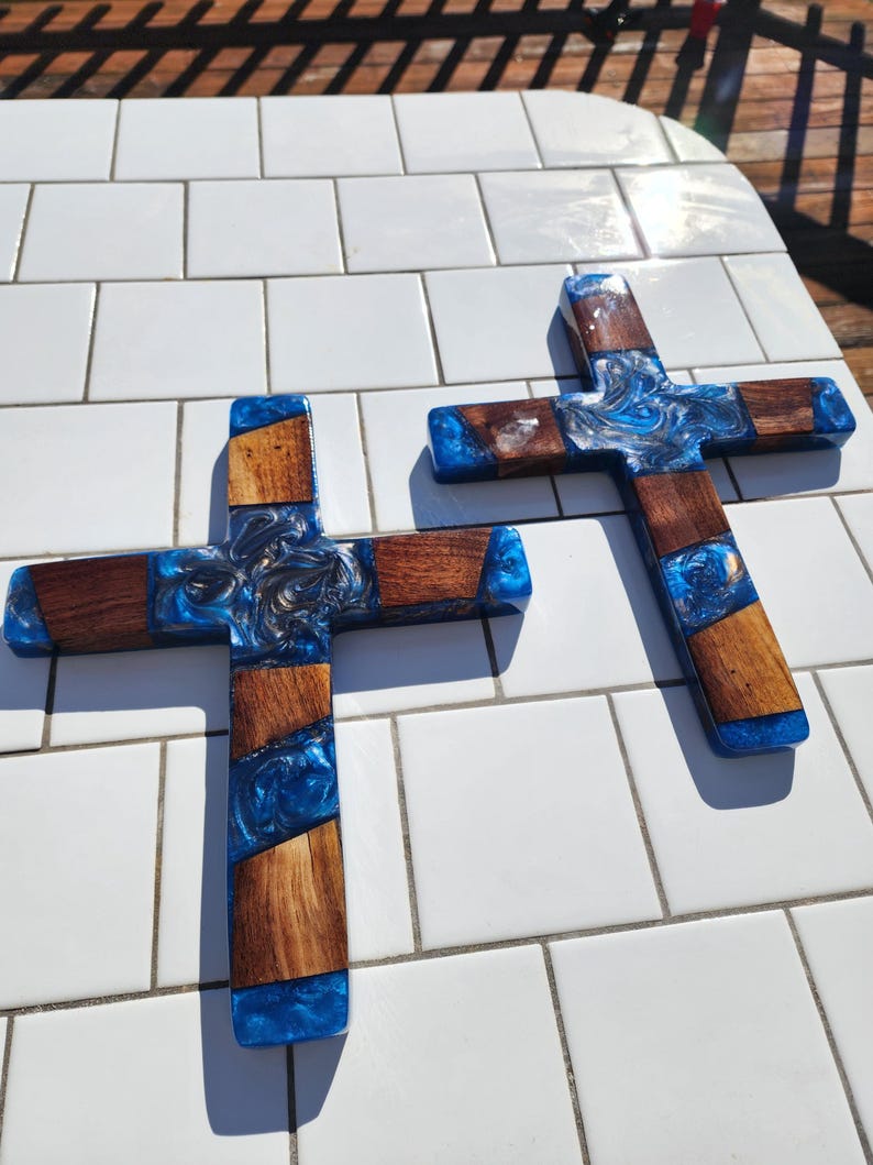 Smaller Customizable Resin/wood Crosses - Etsy