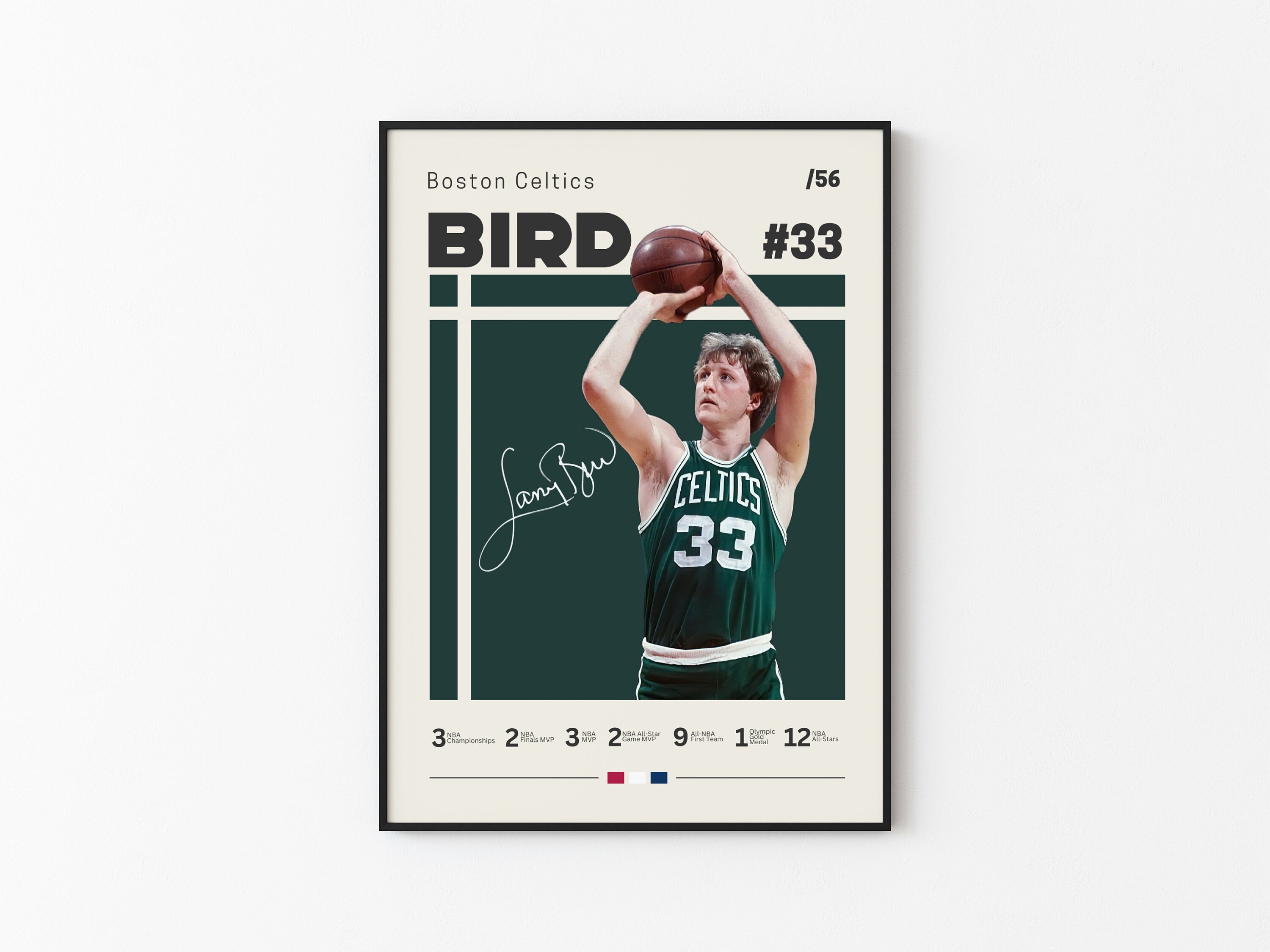 Larry Bird Poster, Boston Celtics, NBA Fans, NBA Poster, Basketball ...