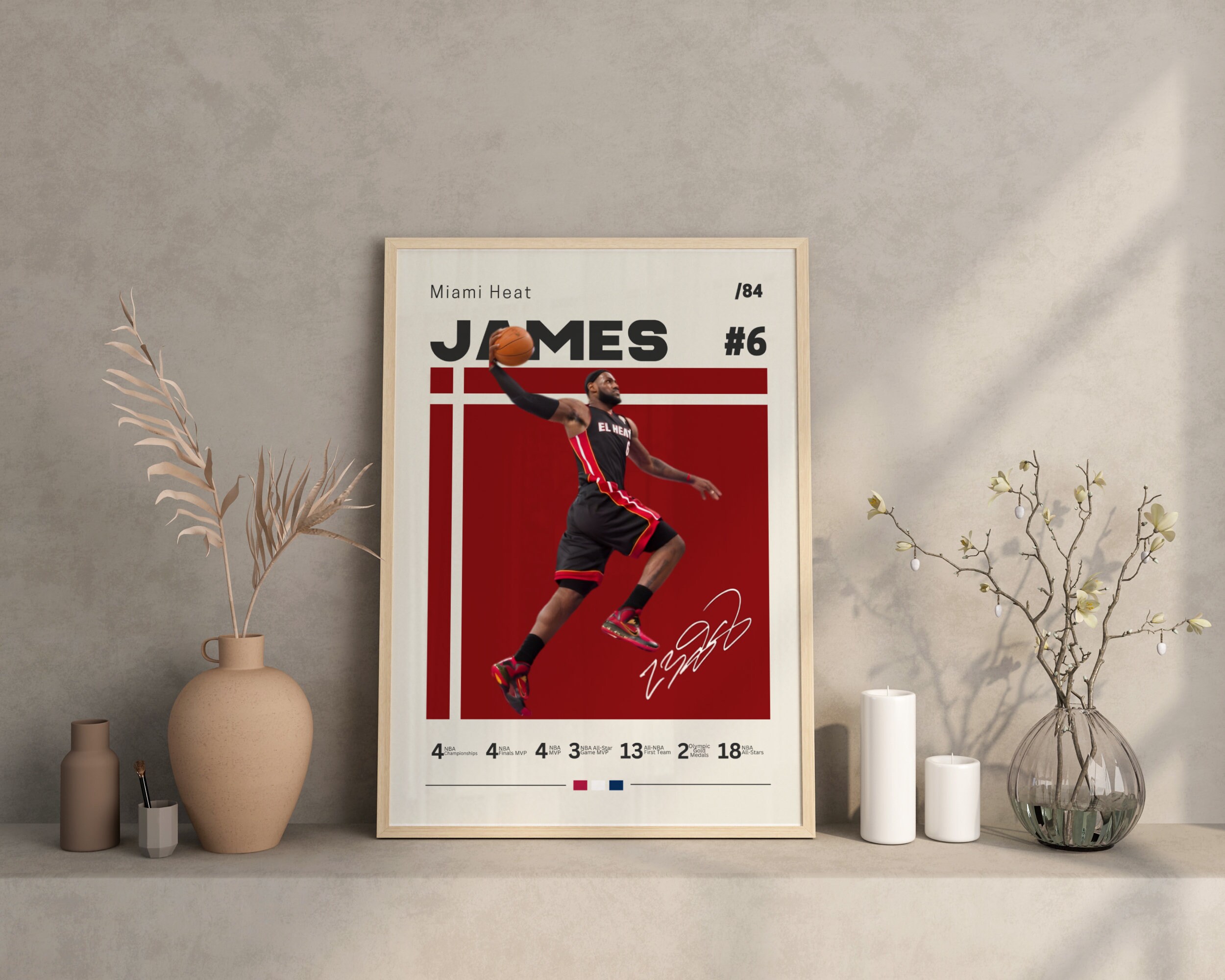 Lebron James Poster, Miami Heat, NBA Fans, NBA Poster, Basketball ...