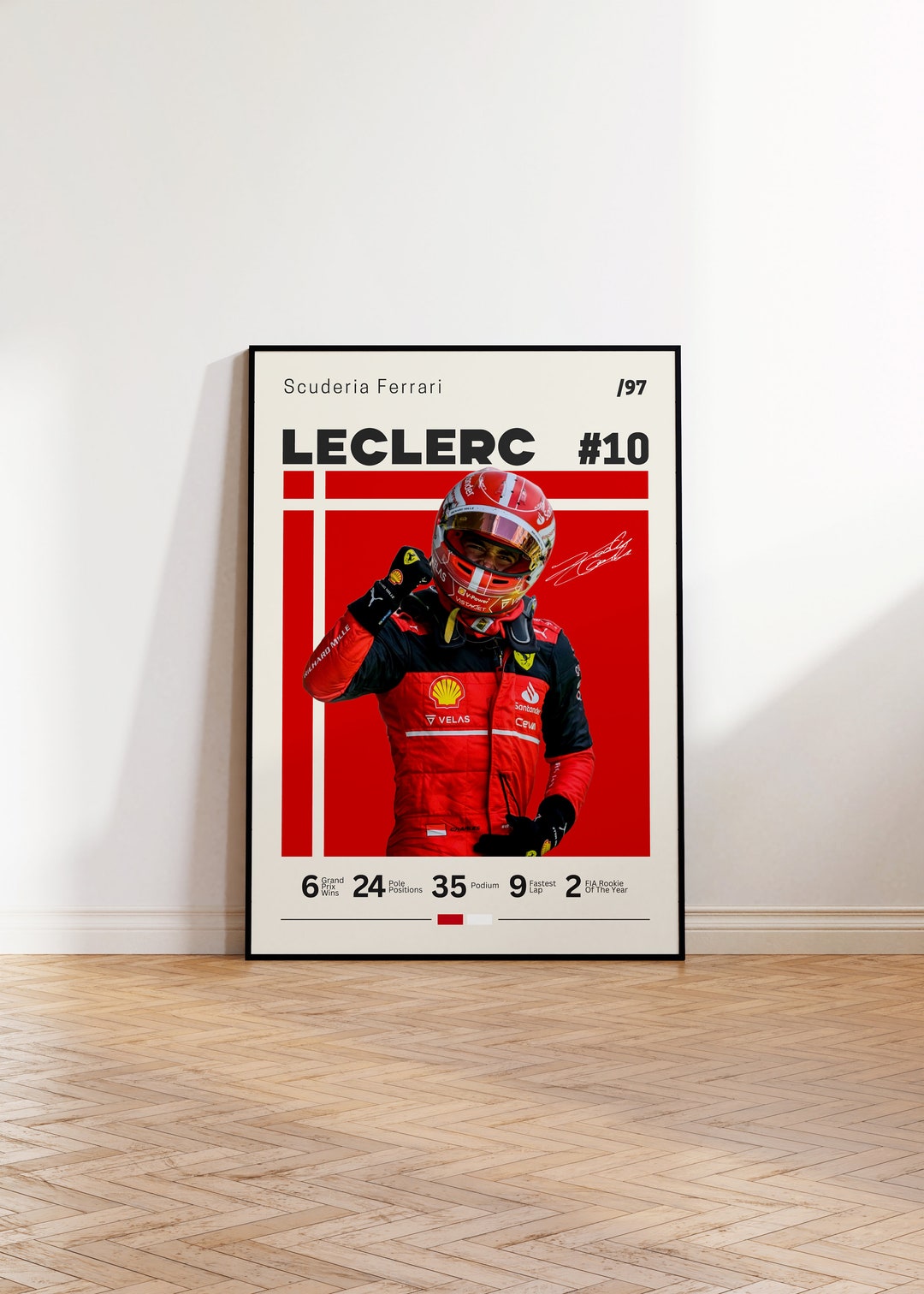 Charles Leclerc Poster, Leclerc Poster, Ferrari Poster, F1 Print, F1 ...