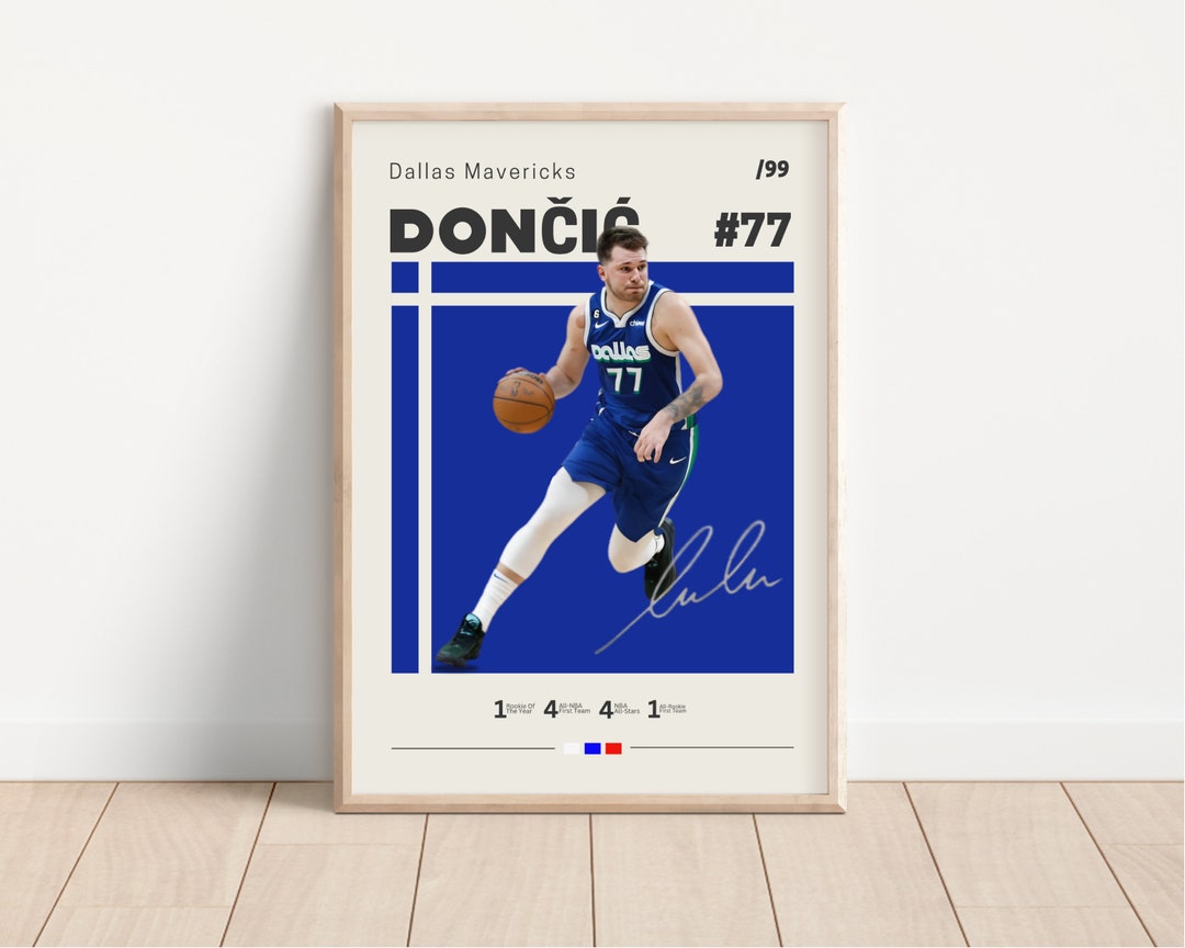 Luka Doncic Poster, Dallas Mavericks, NBA Fans, NBA Poster, Basketball ...