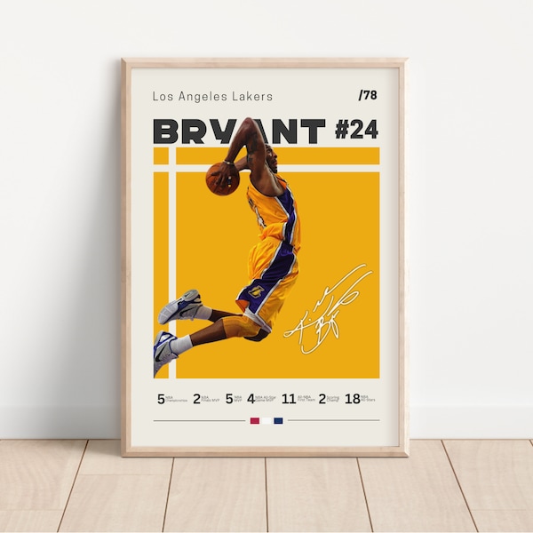 Basketball Kobe Poster - Etsy
