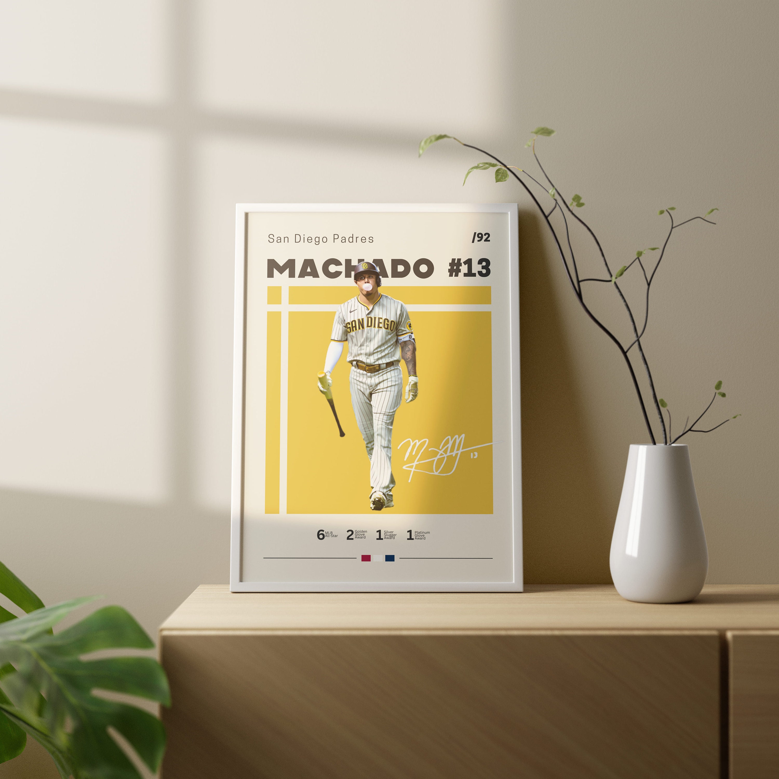 Manny Machado Poster San Diego Padres Baseball Print - Etsy