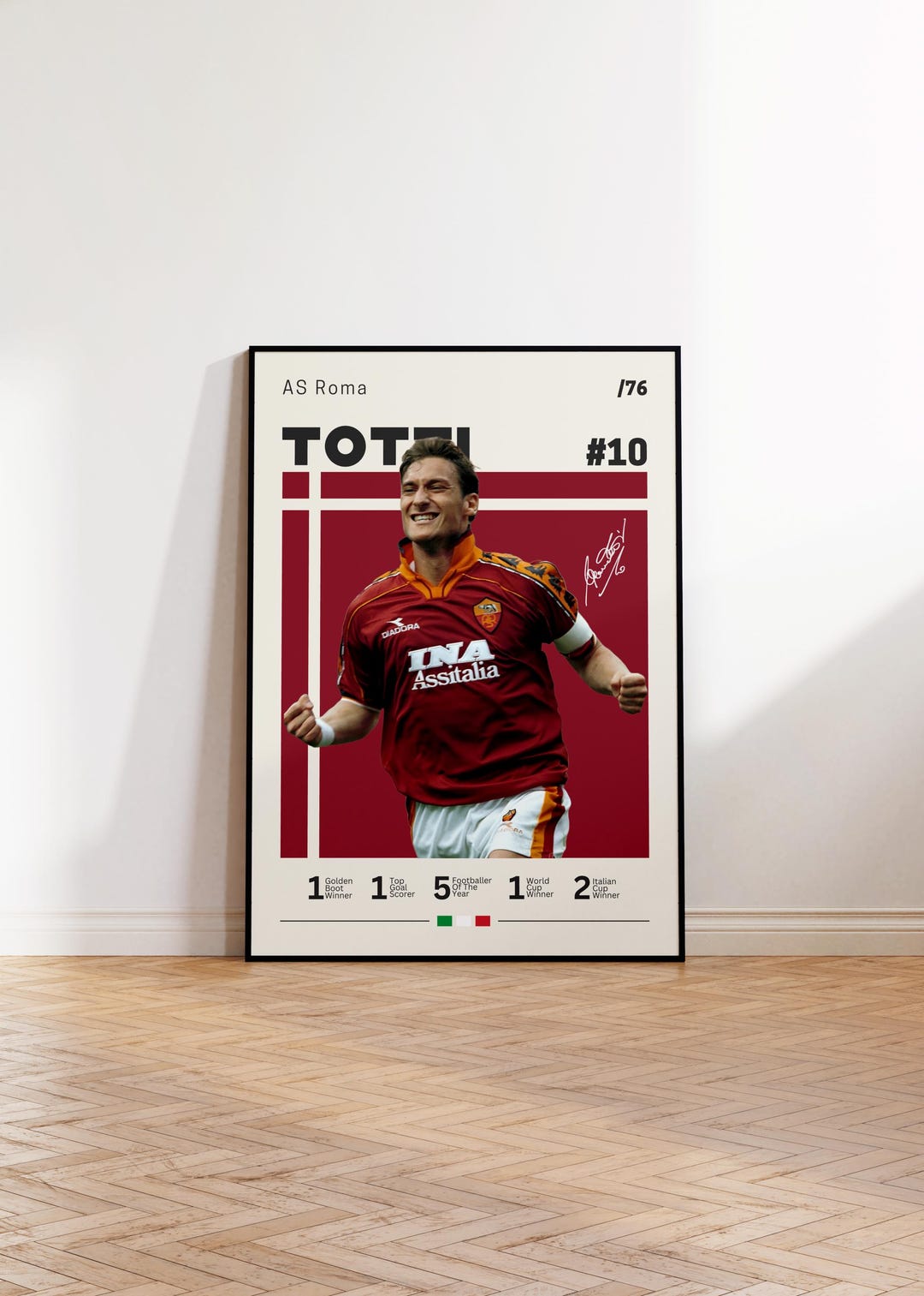 Francesco Totti Poster, Francesco Totti Print, AS Roma Poster, Football ...