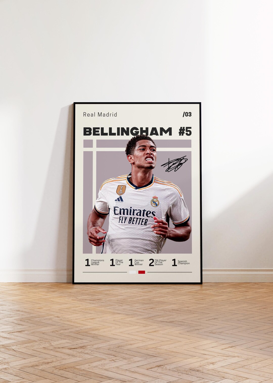 Jude Bellingham Poster, Real Madrid Print, Bellingham Fan Gift, Soccer ...