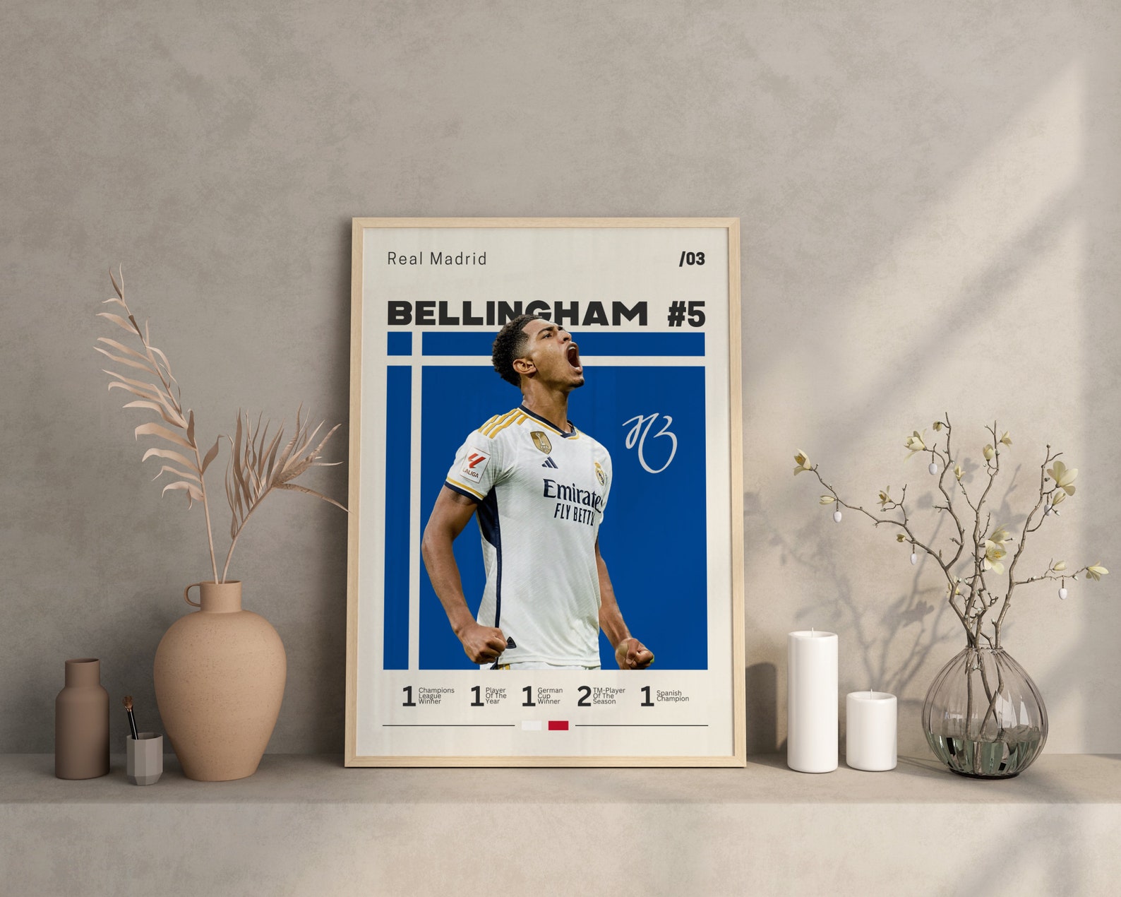 Jude Bellingham Poster, Bellingham Poster, Real Madrid, Football Print ...