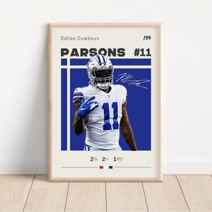 Micah Parsons Poster, Dallas Cowboys, NFL Fan Gifts, NFL Poster ...