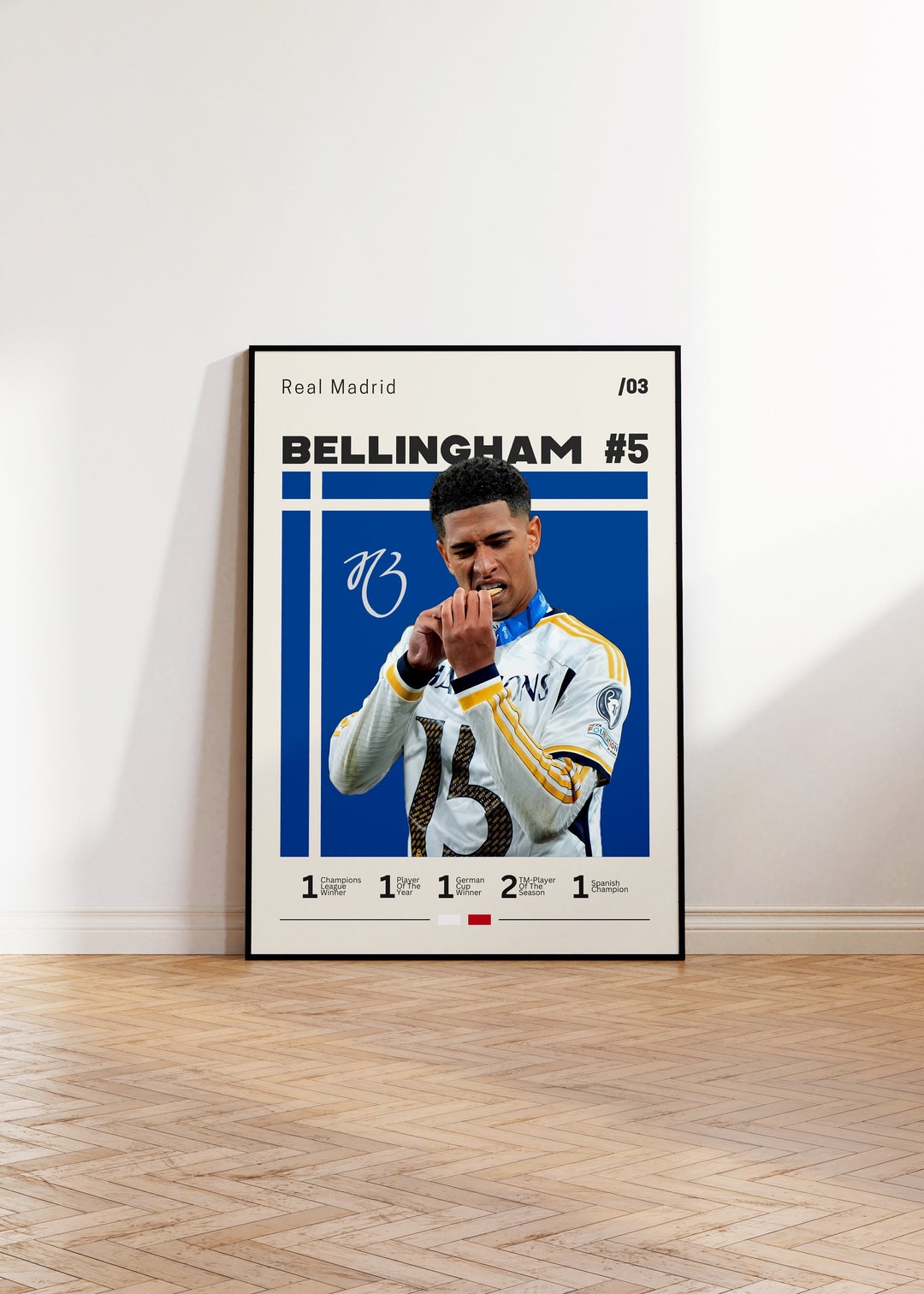 Jude Bellingham Poster, Bellingham Poster, Real Madrid, Football Print ...
