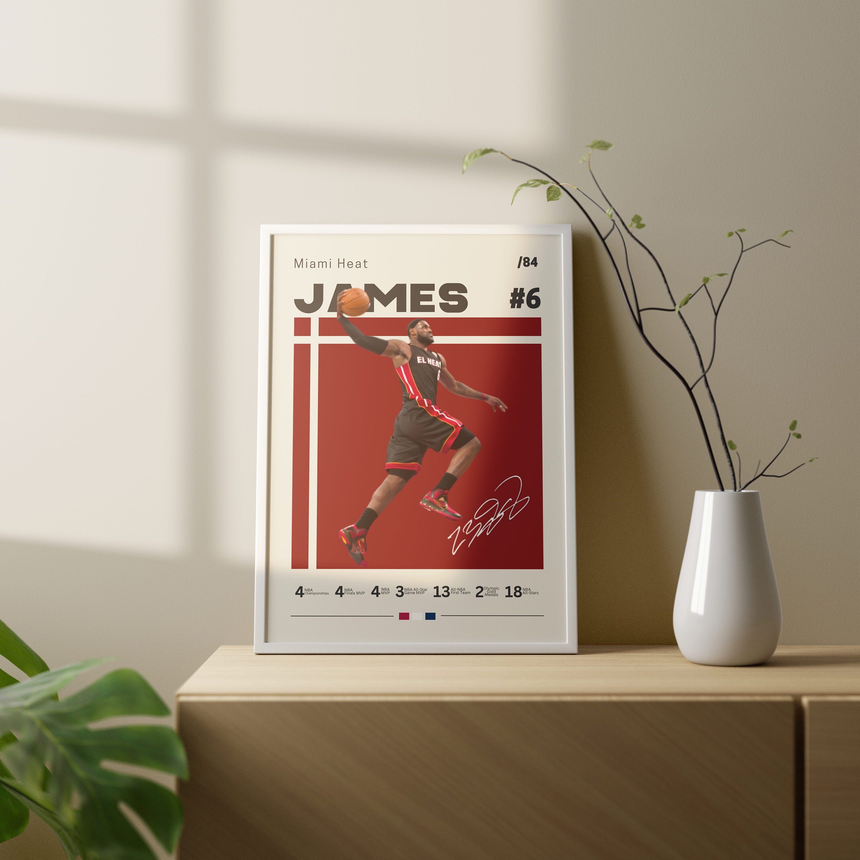 Lebron James Poster, Miami Heat, NBA Fans, NBA Poster, Basketball ...