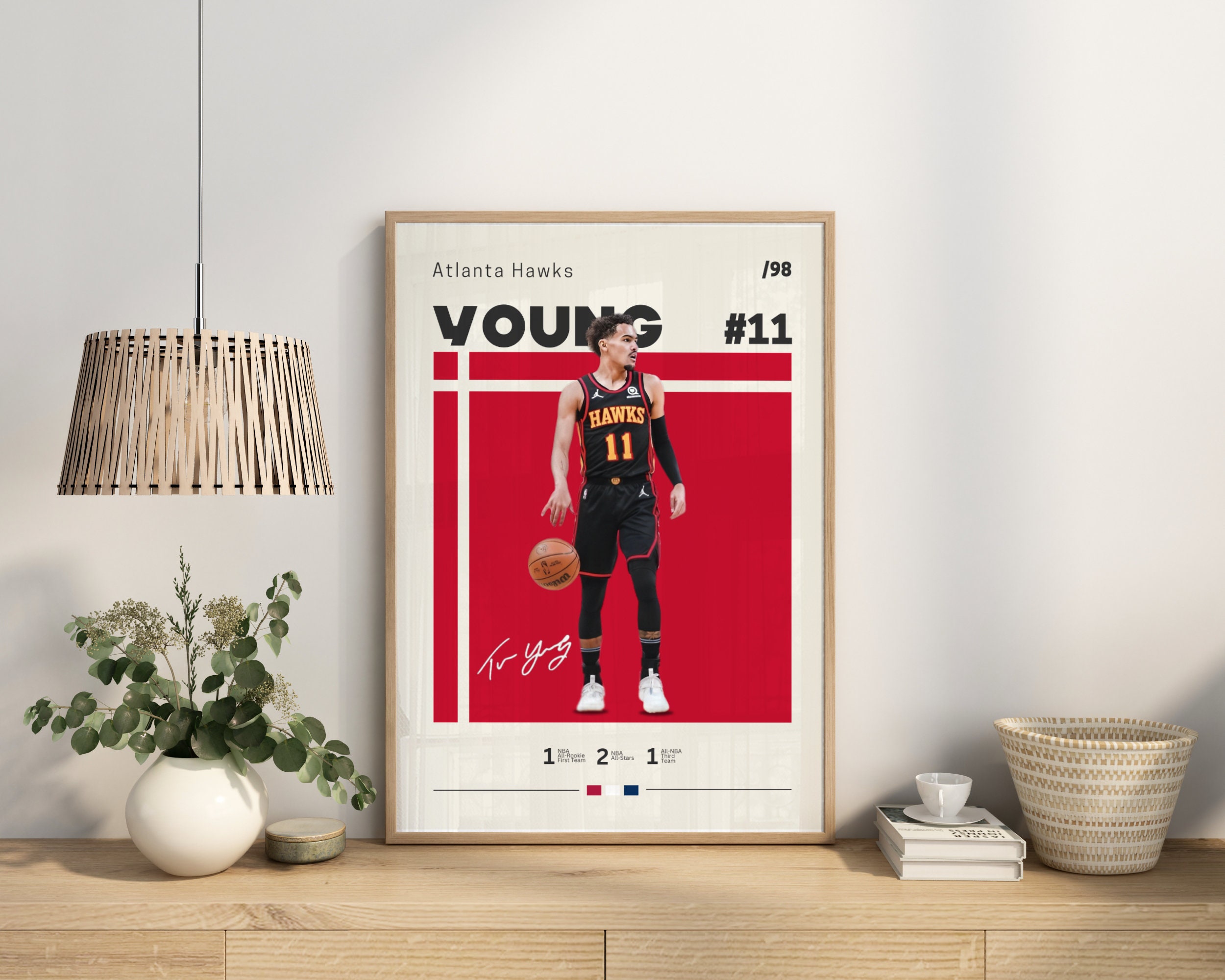 Trae Young Poster, Atlanta Hawks, NBA Fans, NBA Poster, Basketball ...