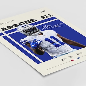Micah Parsons Poster, Dallas Cowboys, NFL Fan Gifts, NFL Poster ...