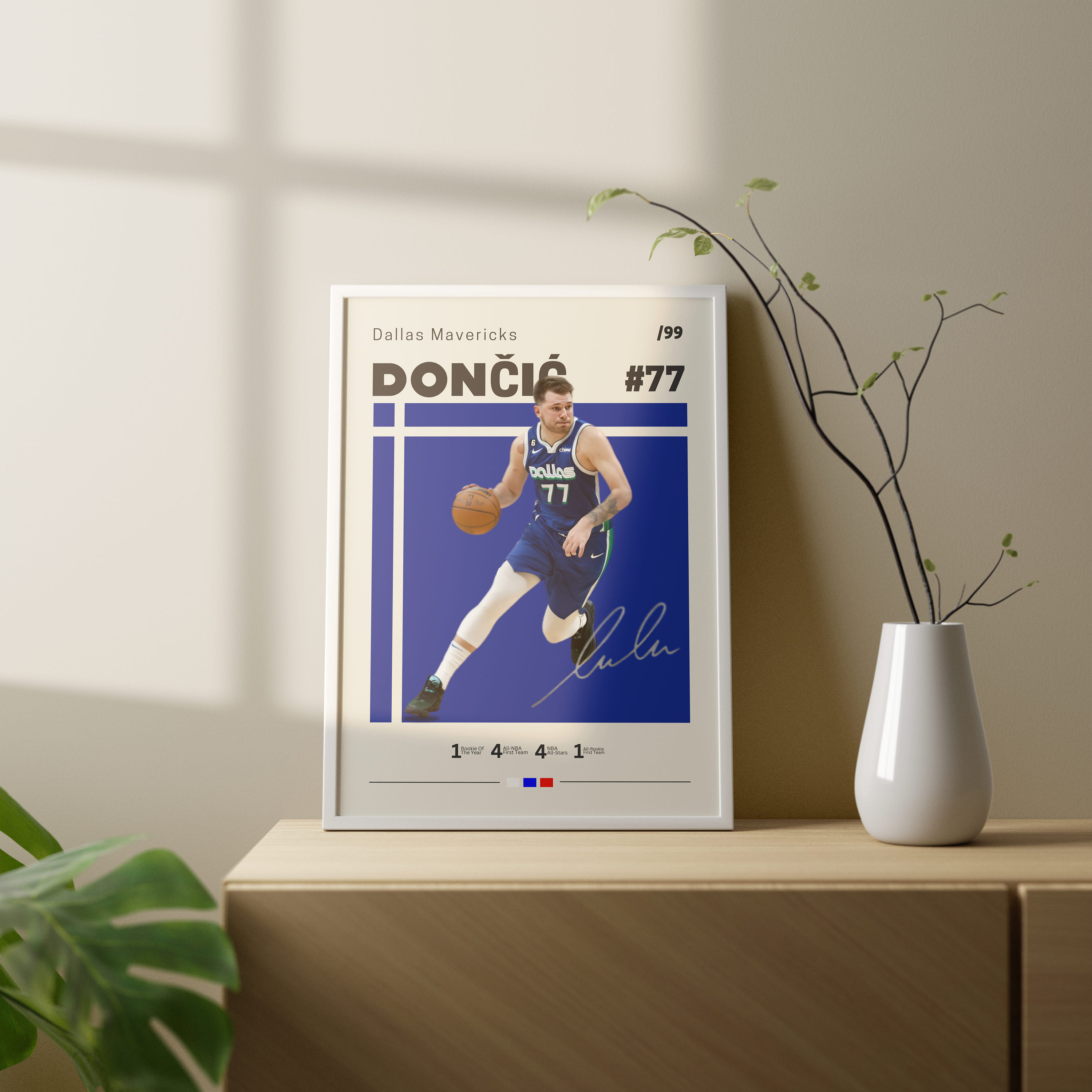 Luka Doncic Poster, Dallas Mavericks, NBA Fans, NBA Poster, Basketball ...