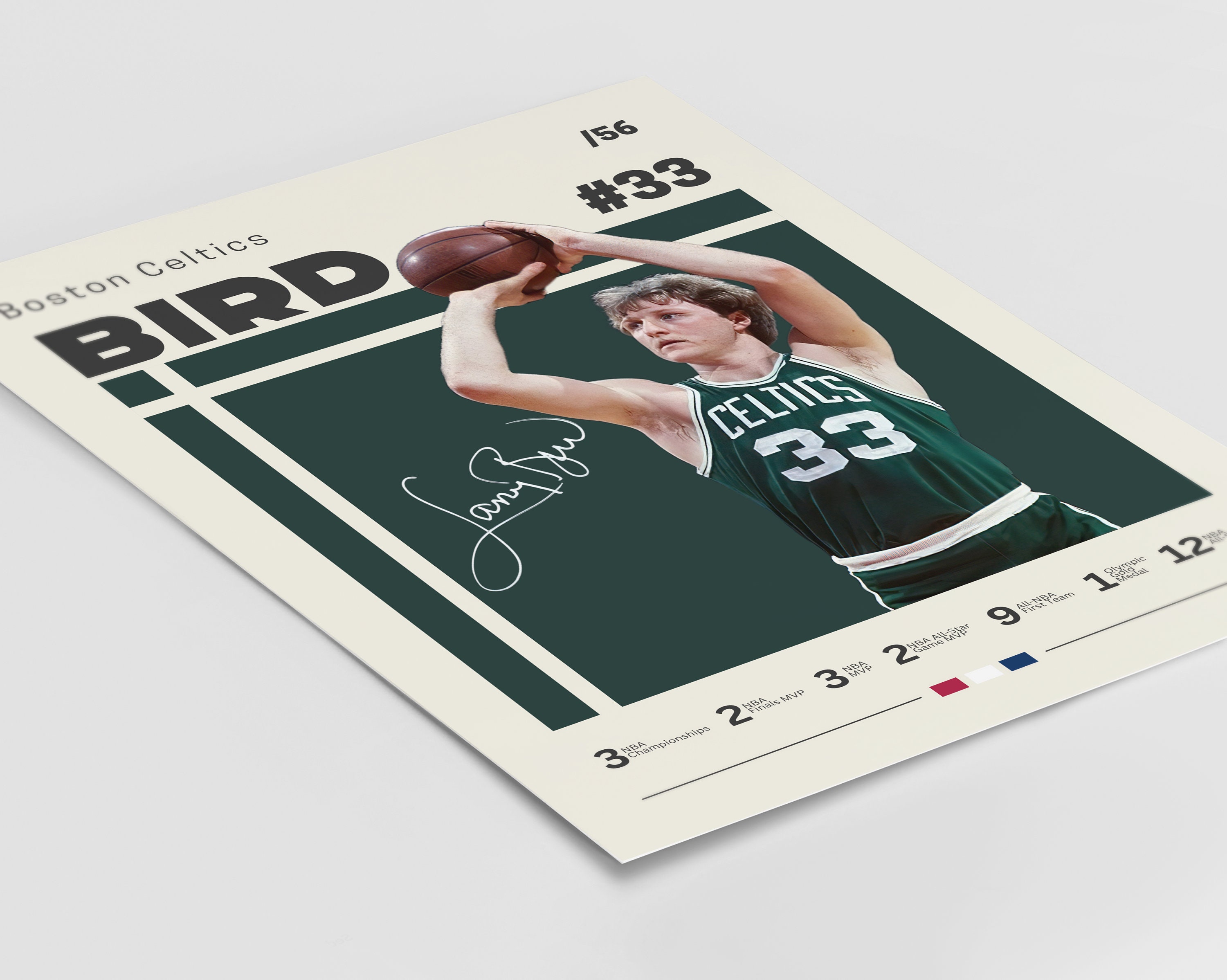 Larry Bird Poster, Boston Celtics, NBA Fans, NBA Poster, Basketball ...
