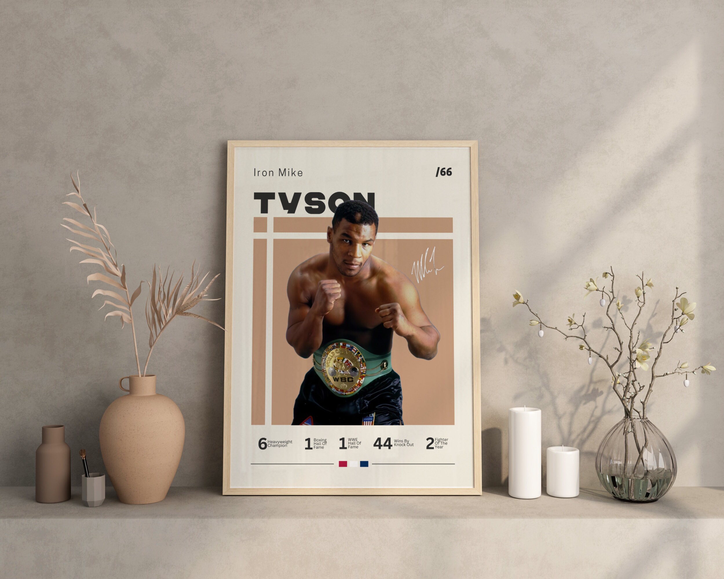 Mike Tyson Poster, Boxing Poster, Sports Poster, Boxing Wall Art, Sport ...