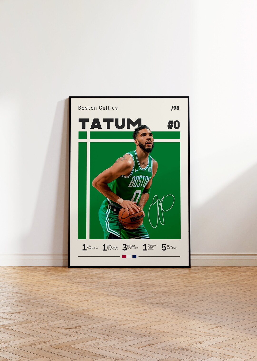 Jayson Tatum Poster, Tatum Poster, Boston Celtics Poster, NBA Fans, NBA ...