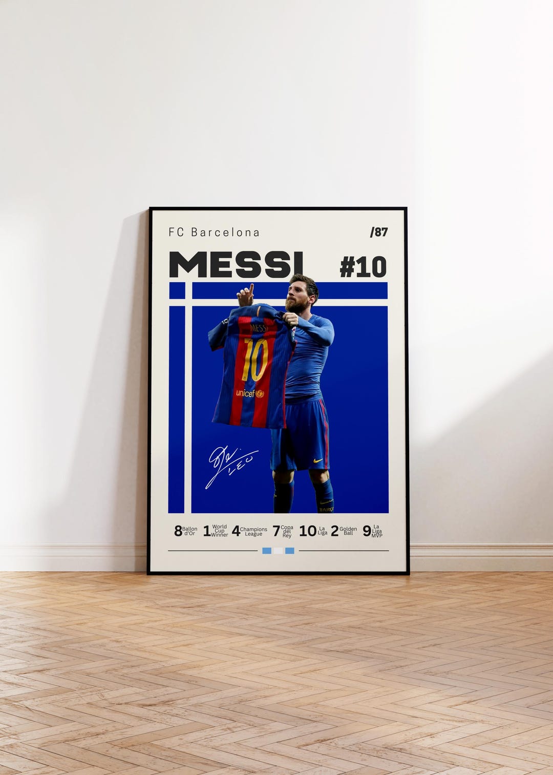 Lionel Messi Poster, FC Barcelona Print, Messi Fan Gift, Soccer Gifts ...