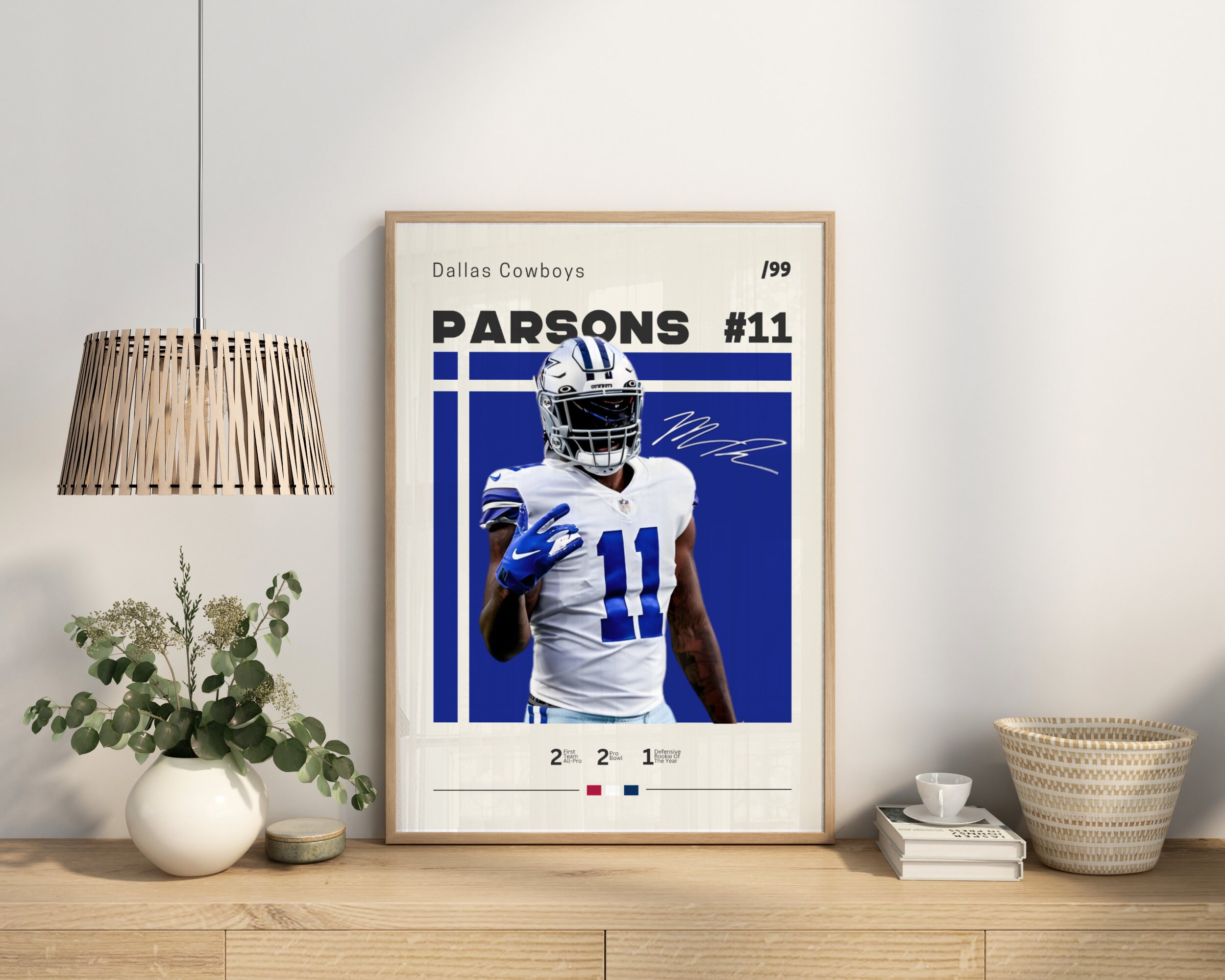Micah Parsons Poster, Dallas Cowboys, NFL Fan Gifts, NFL Poster ...
