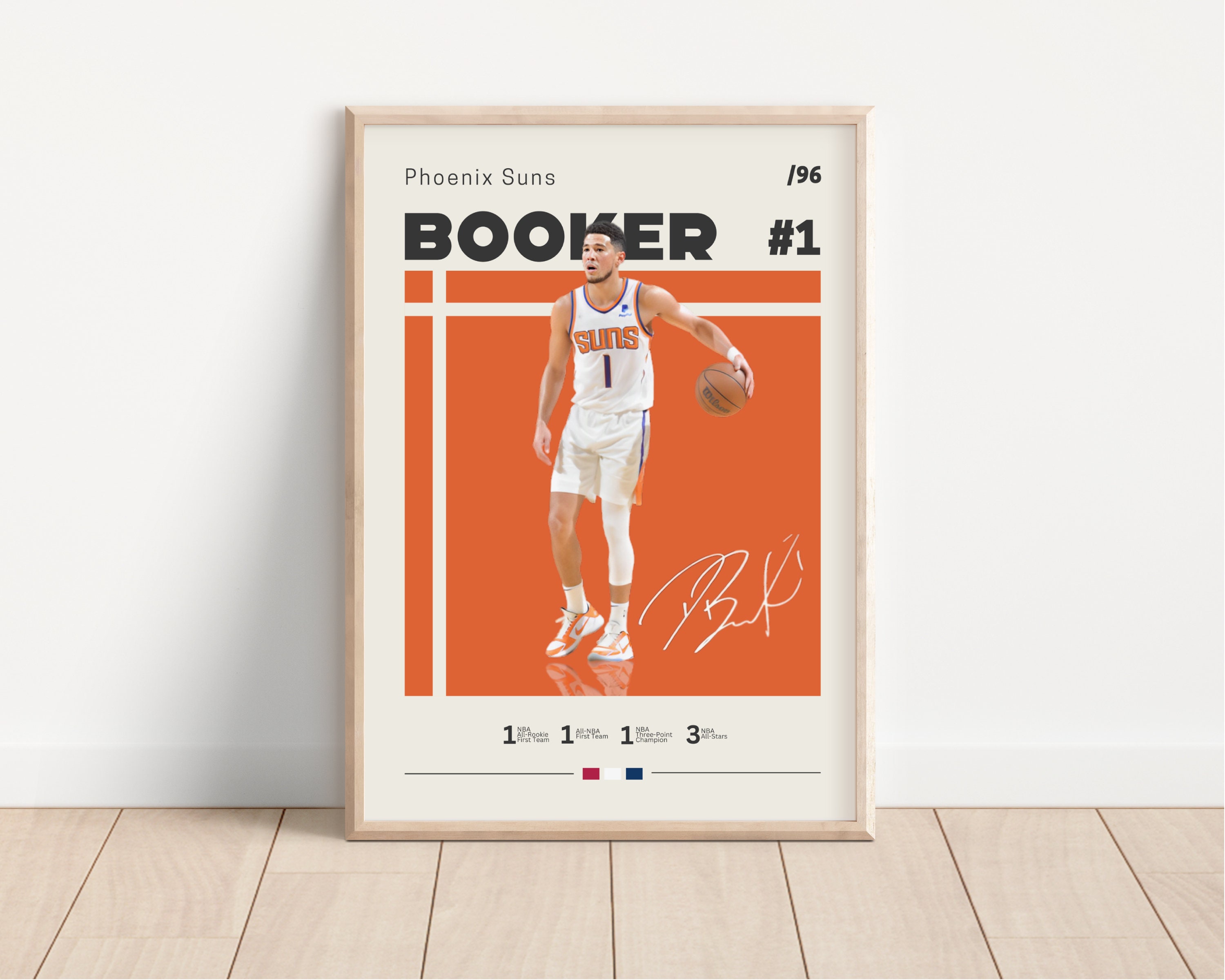 Devin Booker Poster, Phoenix Suns, NBA Fans, NBA Poster, Basketball ...