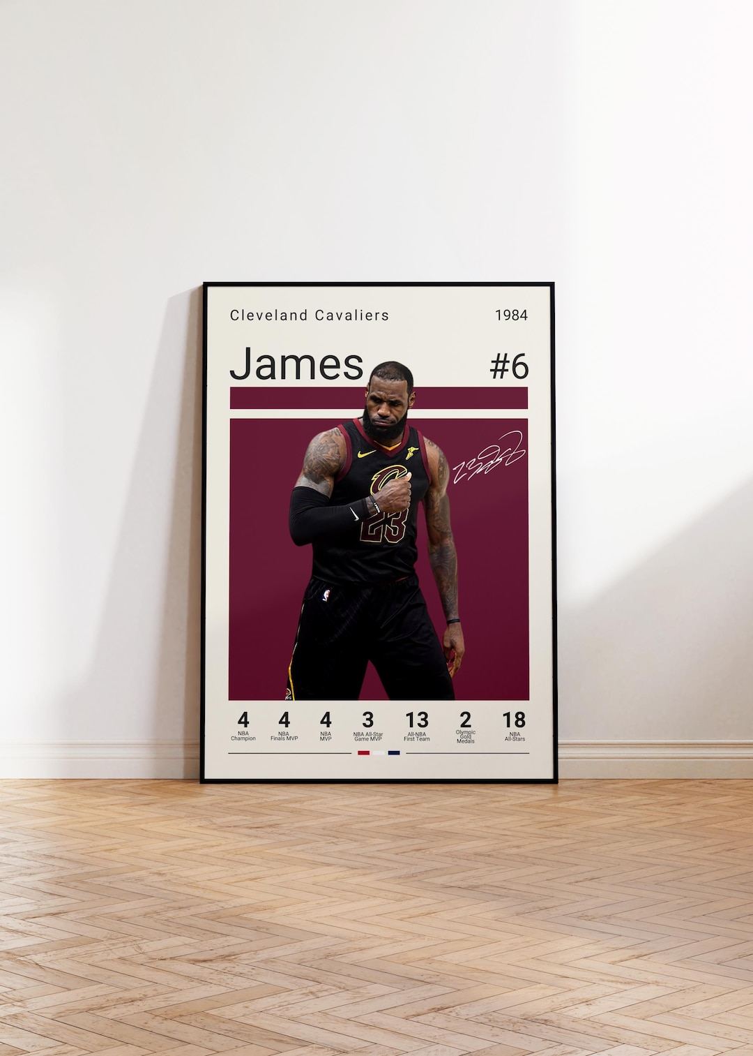Lebron Jamess Poster, Cavaliers Print, Lebron Fan Gift, Basketball ...