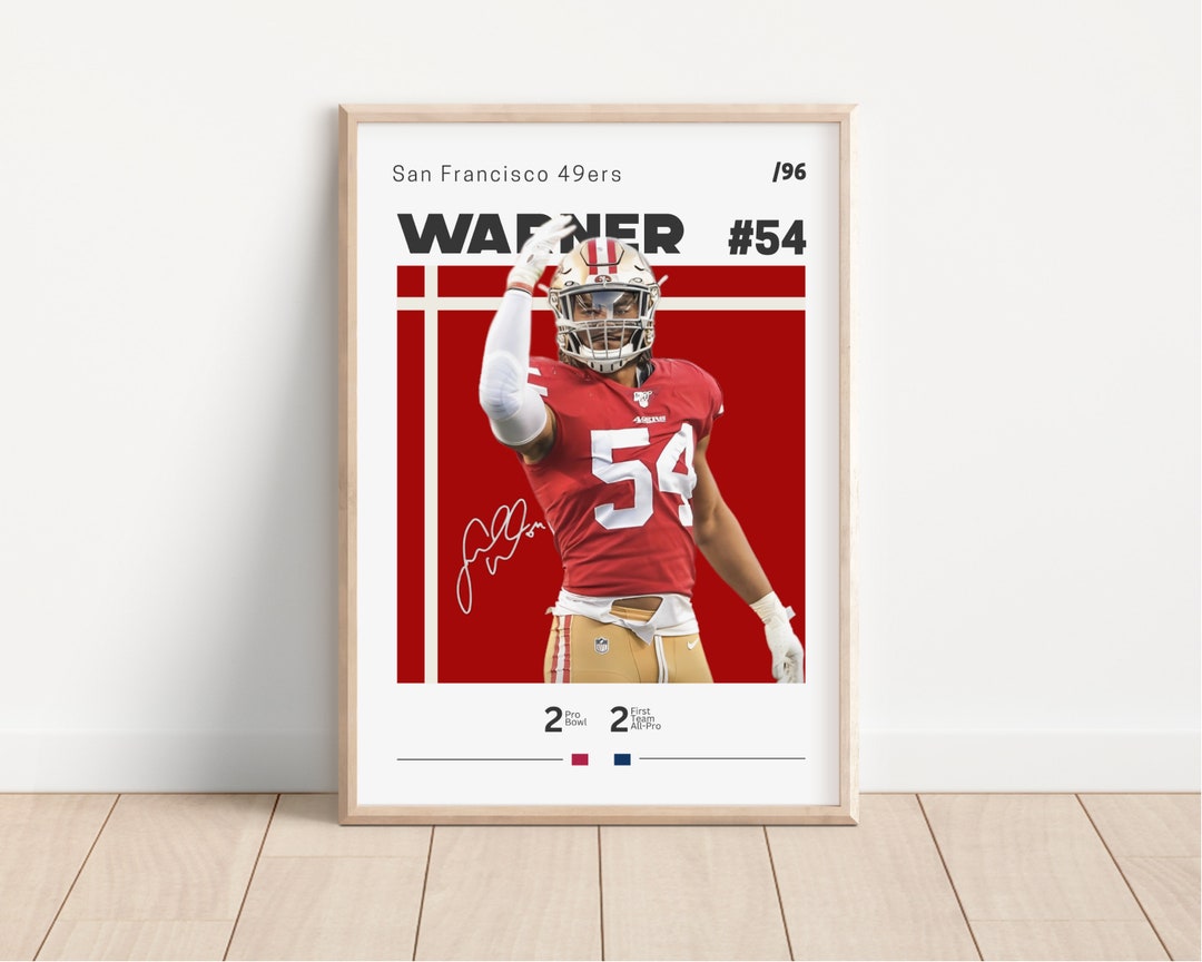Fred Warner Poster, San Francisco 49ers, NFL Fan Gifts, NFL Poster ...