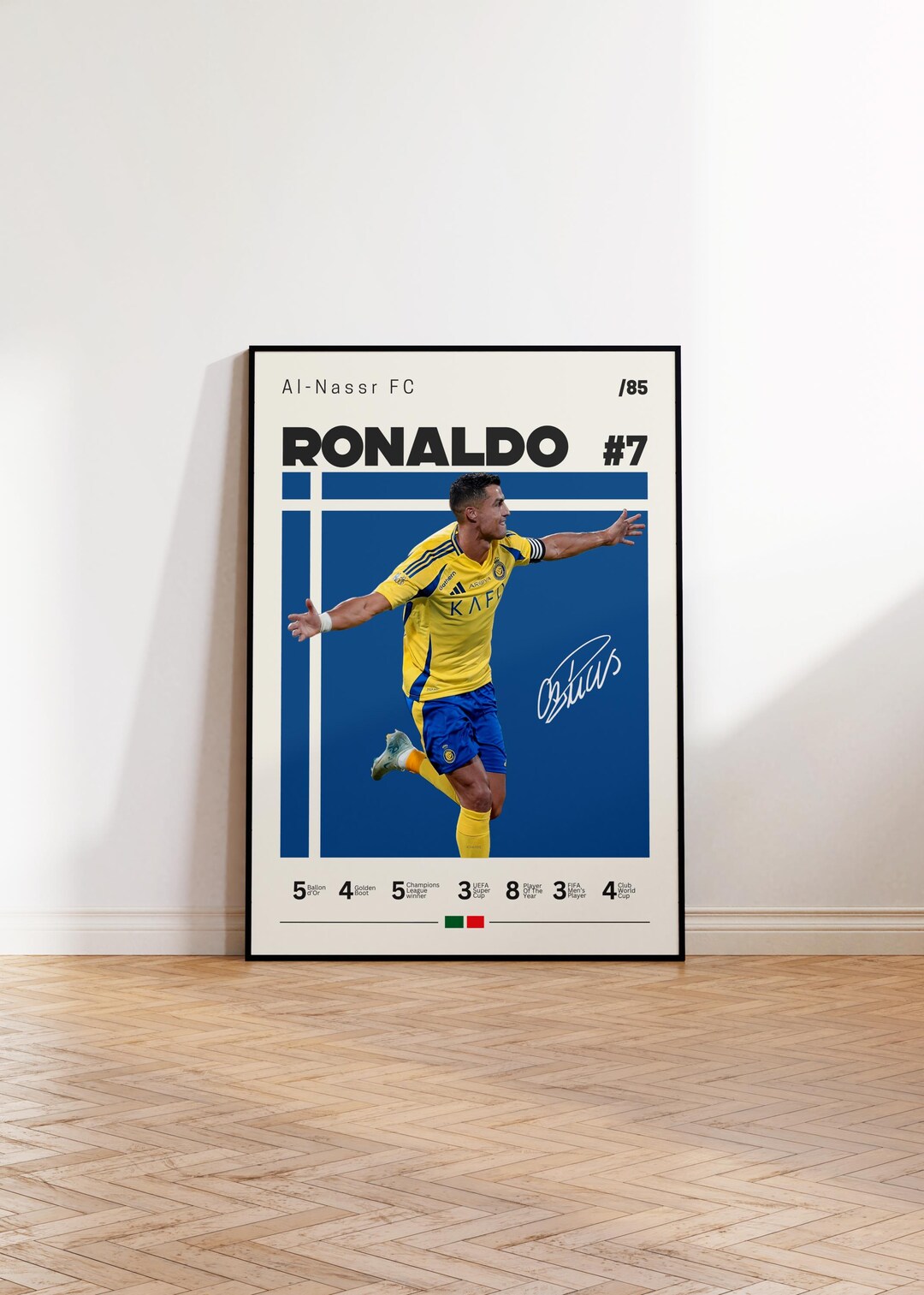 Ronaldo Poster, Al-nassr Poster, CR7 Poster, Ronaldo Fan Gift Football ...