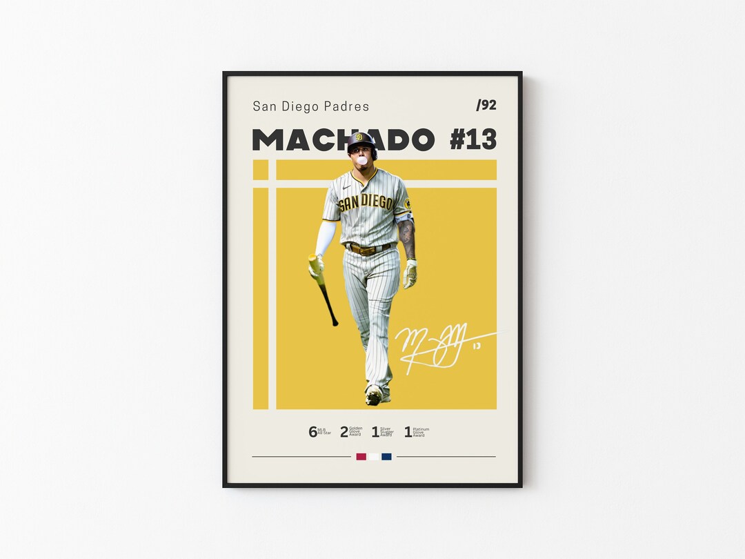 Manny Machado Poster San Diego Padres Baseball Print - Etsy