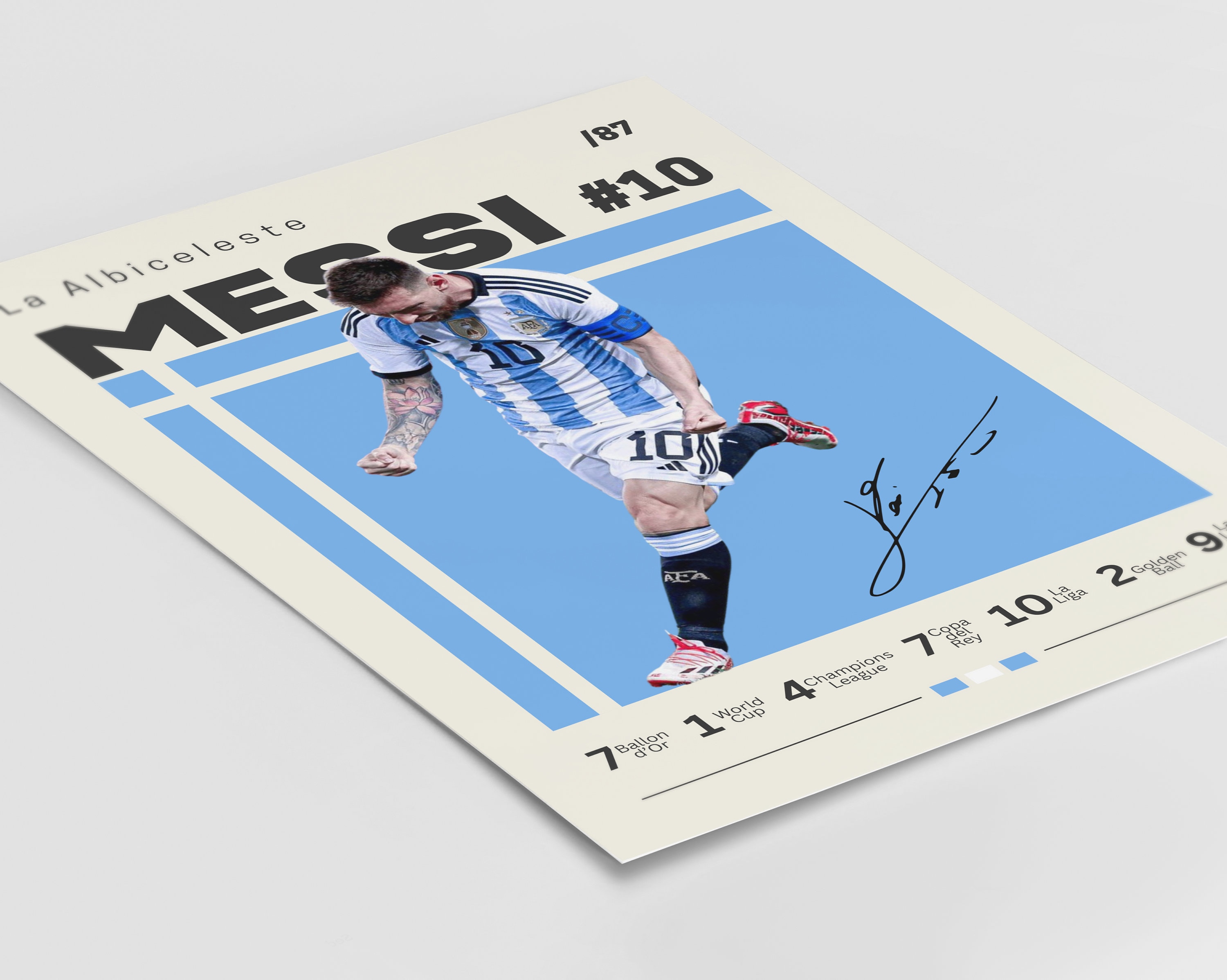Lionel Messi Poster, Argentina Football Print, Football Poster, Soccer ...