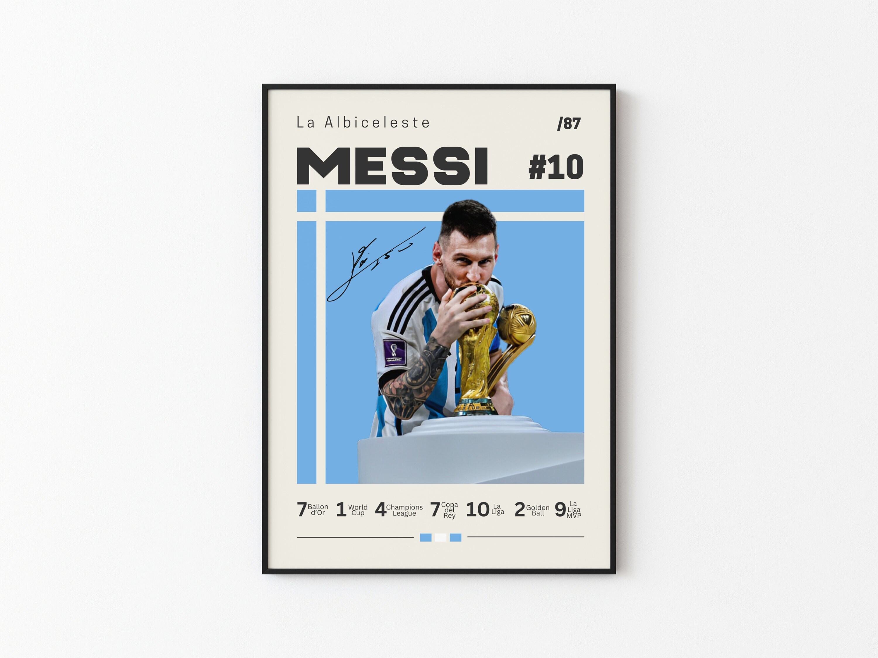 Lionel Messi Poster, Argentina Football Print, Football Poster, Soccer ...