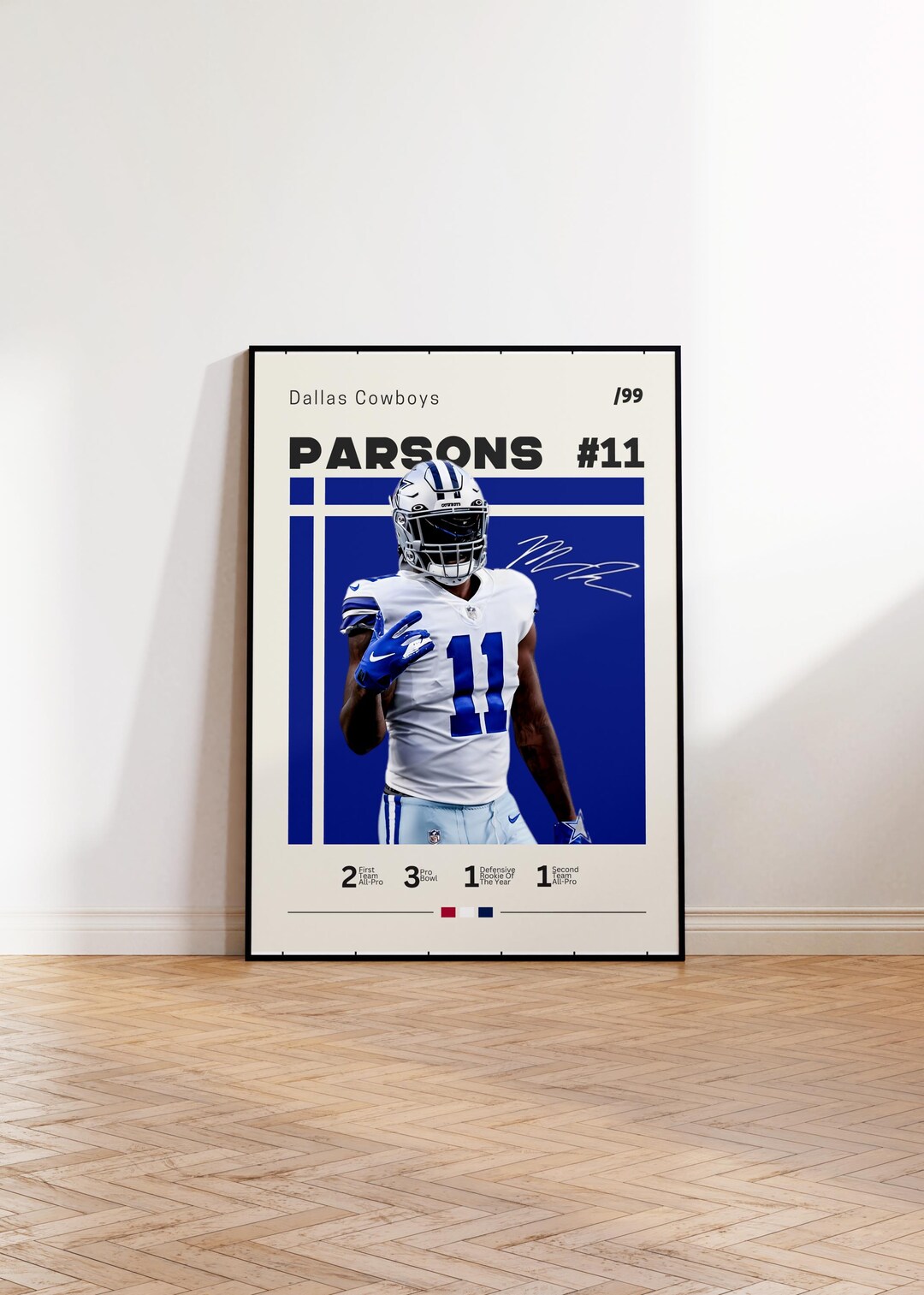 Micah Parsons Poster, Cowboys Print, Micah Parsons Fan Gift, NFL Fan ...