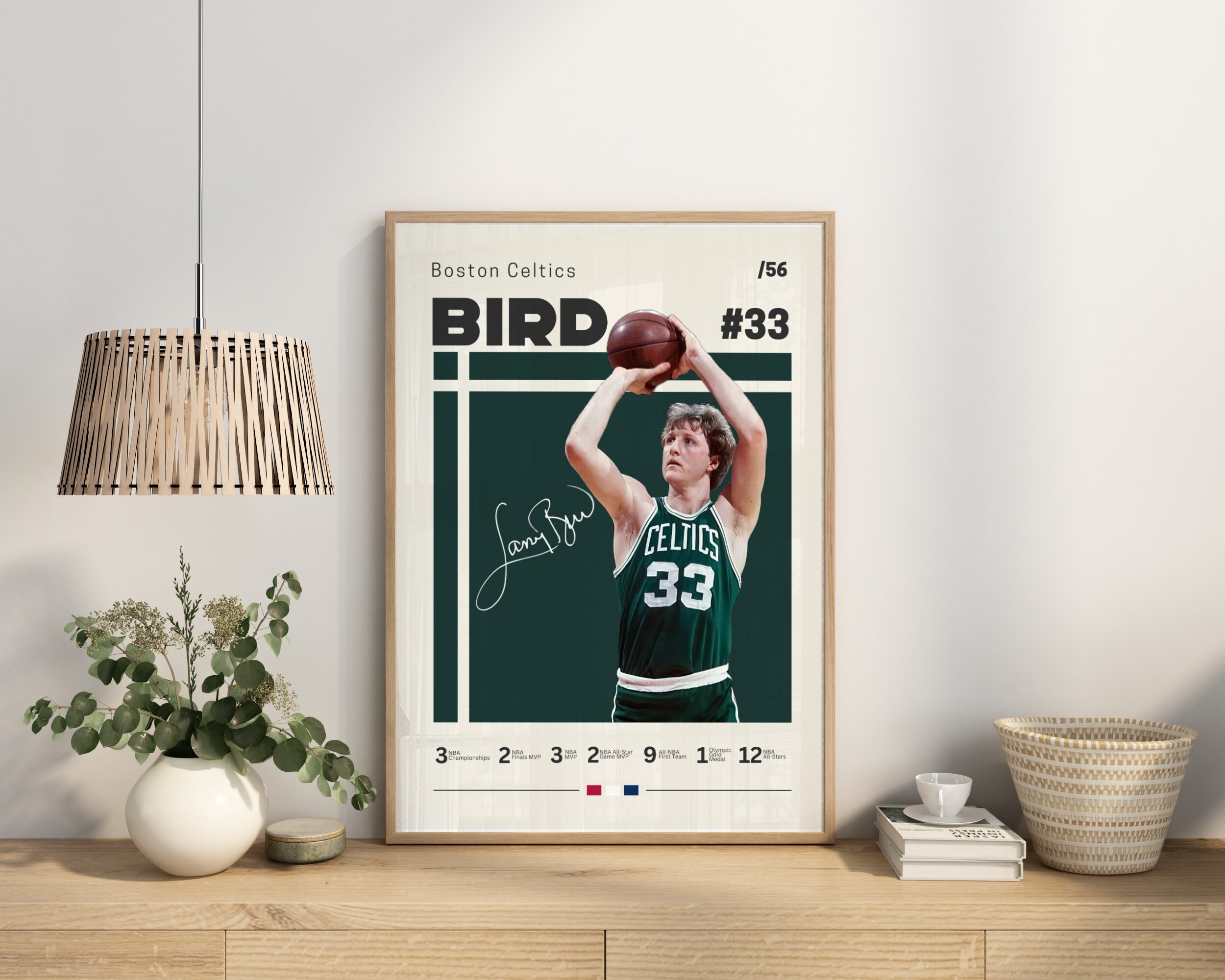 Larry Bird Poster, Boston Celtics, NBA Fans, NBA Poster, Basketball ...