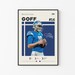 Jared Goff Poster, Detroit Lions, NFL Fans, NFL Poster, Football Poster ...