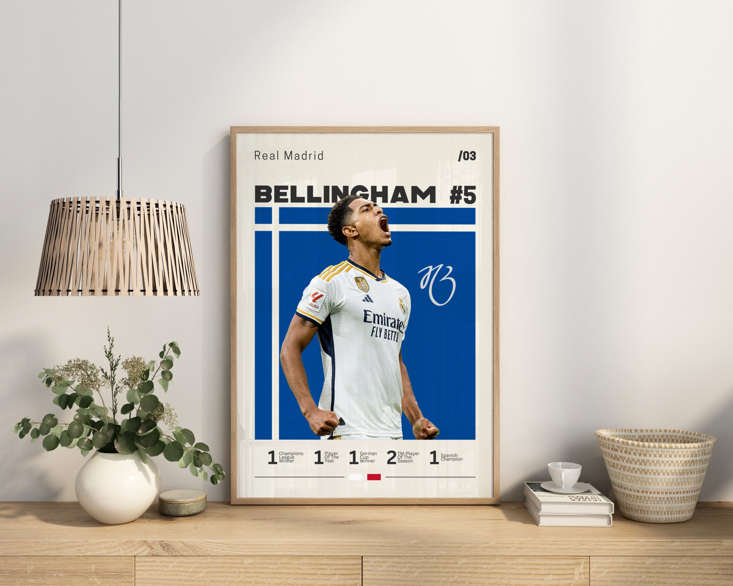 Jude Bellingham Poster, Bellingham Poster, Real Madrid, Football Print ...