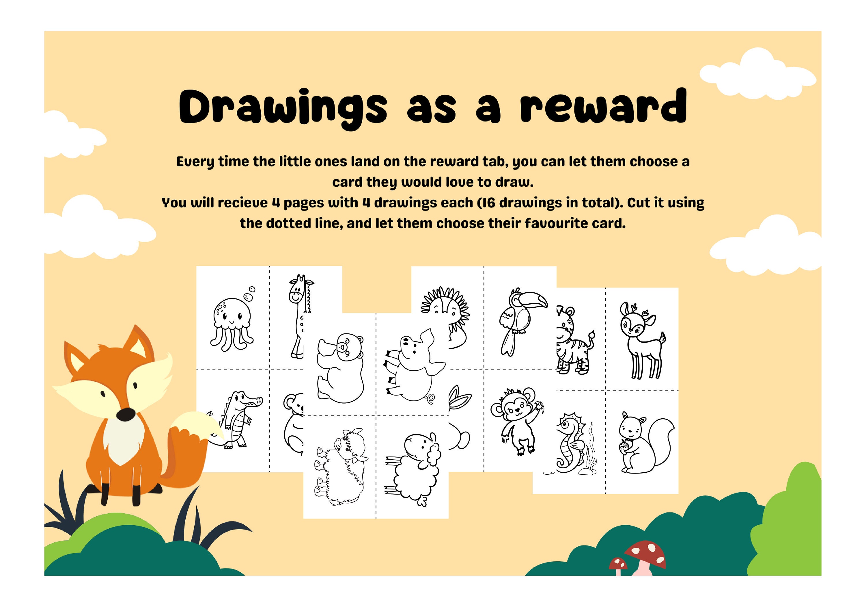 Potty Training My Potty Journey A4 Printable Drawing Cards - Etsy