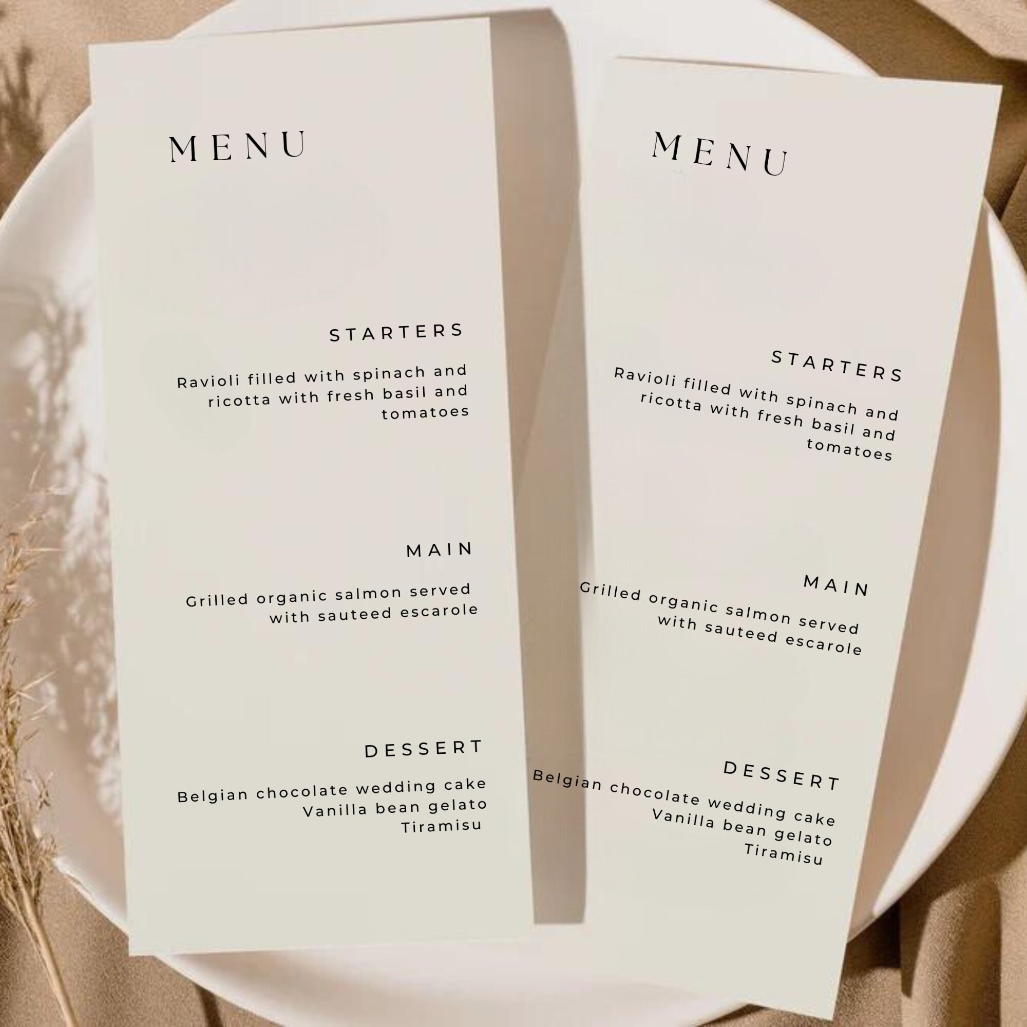 Printable Wedding Menu Digital Download Editable Menu - Etsy