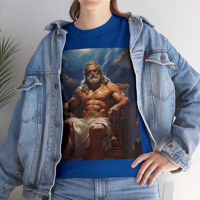 Greek God Zeus Tshirt/greek Mythology Graphic Tee/greek Pantheon Art ...