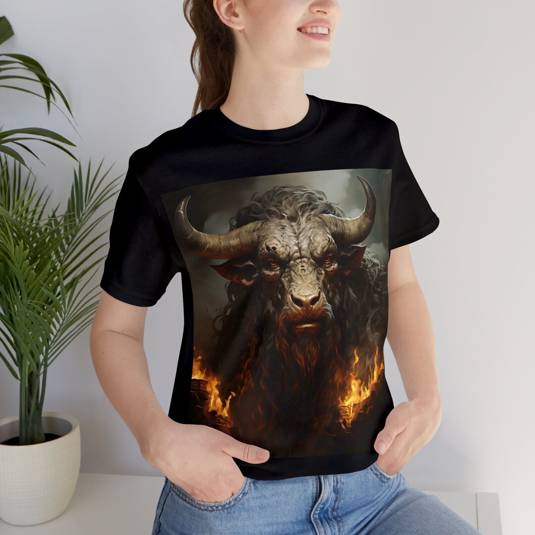 Minotaur Graphic Tshirt/greek Mythology Graphic Tee/mythical Creature ...