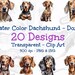 Dachshund Doxie Transparent Clipart, 20 PNG & SVG Clipart Bundle ...