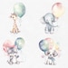 Party Animal Clipart 15 PNG & SVG, Watercolor Clipart, Baby Animals ...