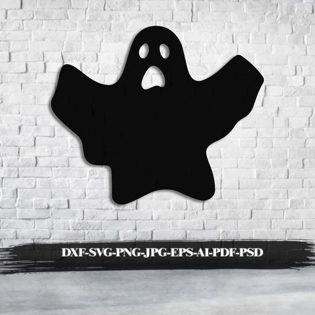 Halloween Ghosts Svg Laser Cut Files for Cricut Halloween Decor Dxf ...