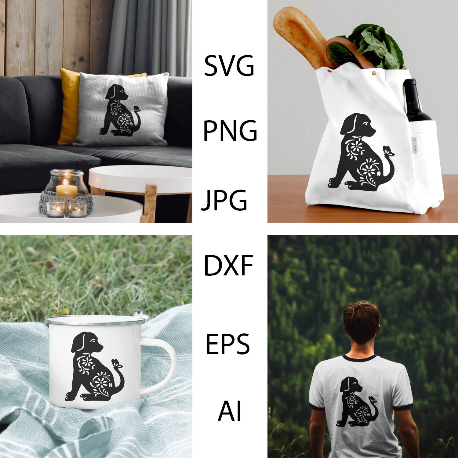 Adorable Peeking Dog SVG and Clipart Collection Perfect for - Etsy