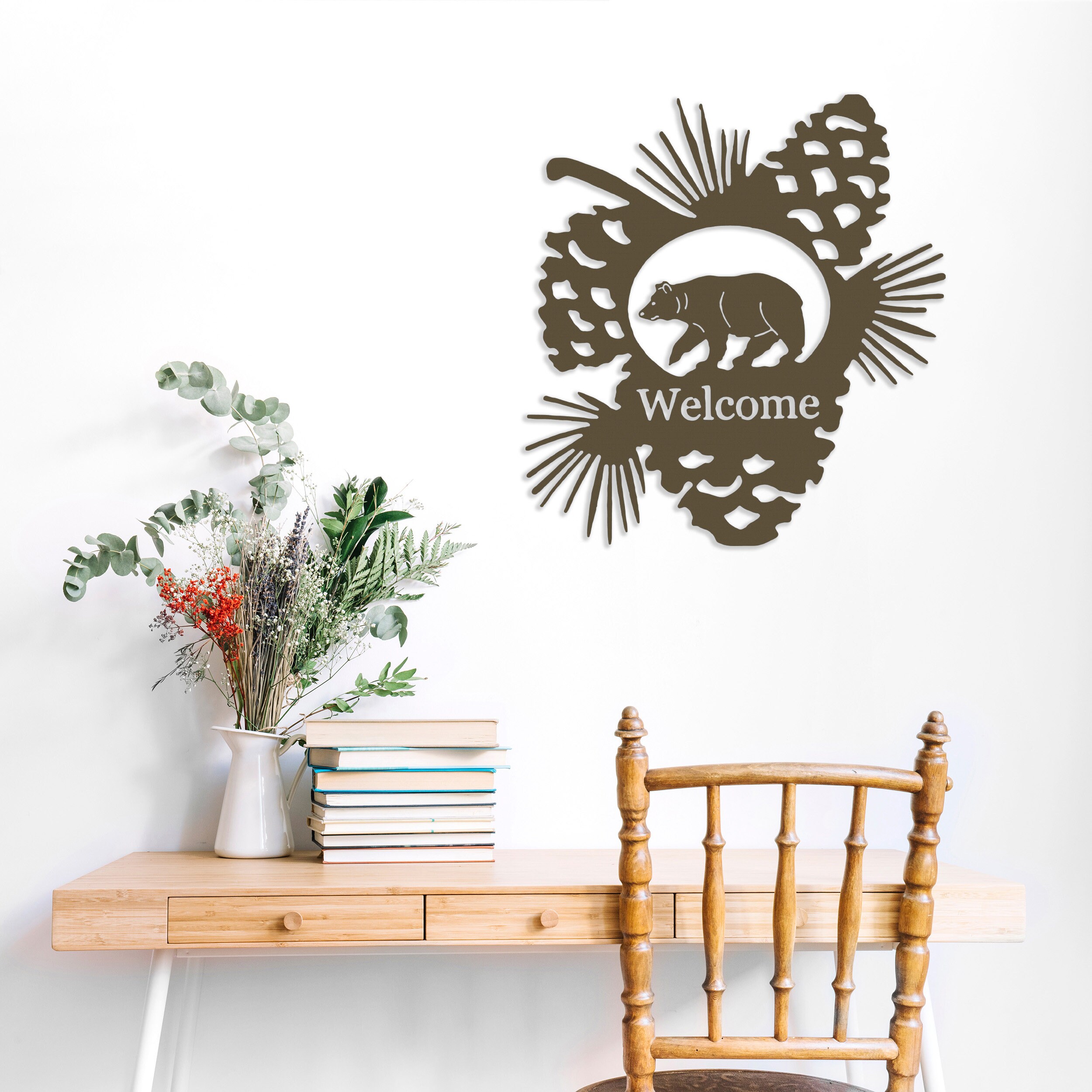 Welcome Sign DXF Bear Svg Animals Cut File Laser Dxf for - Etsy