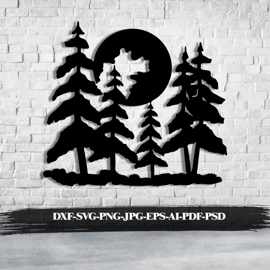 Forest Svg Tree Svg Pine Tree Svg Christmas Tree Svg Woods - Etsy