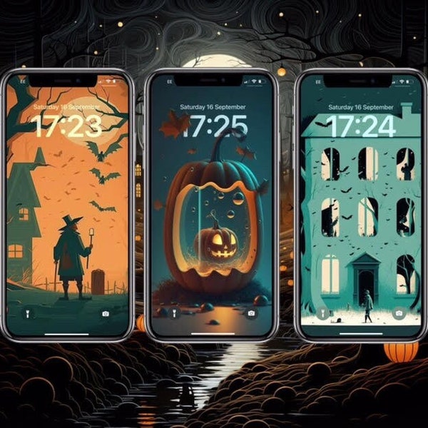 Halloween Phone Wallpapers - Etsy