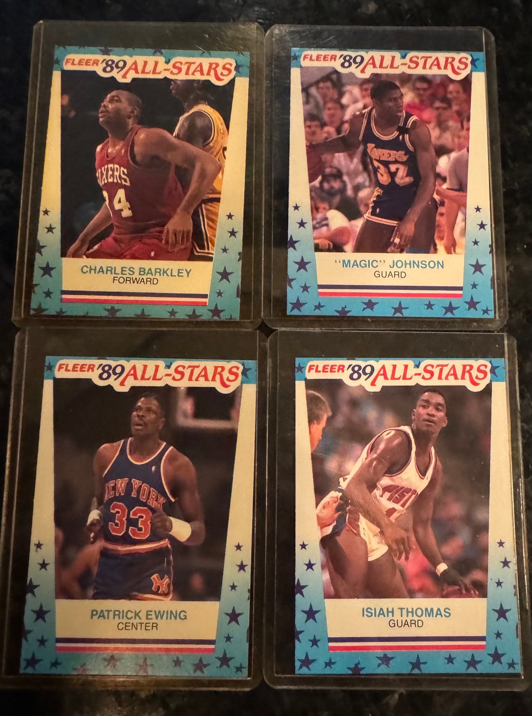 Magic Johnson Charles Barkley Patrick Ewing Isaiah Thomas, 1989 Fleer Basketball Cards - Etsy