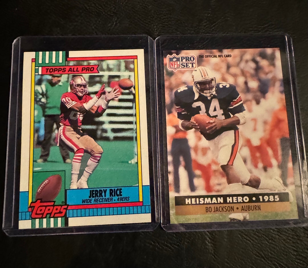 Bo Jackson and Jerry Rice Football Cards - Etsy