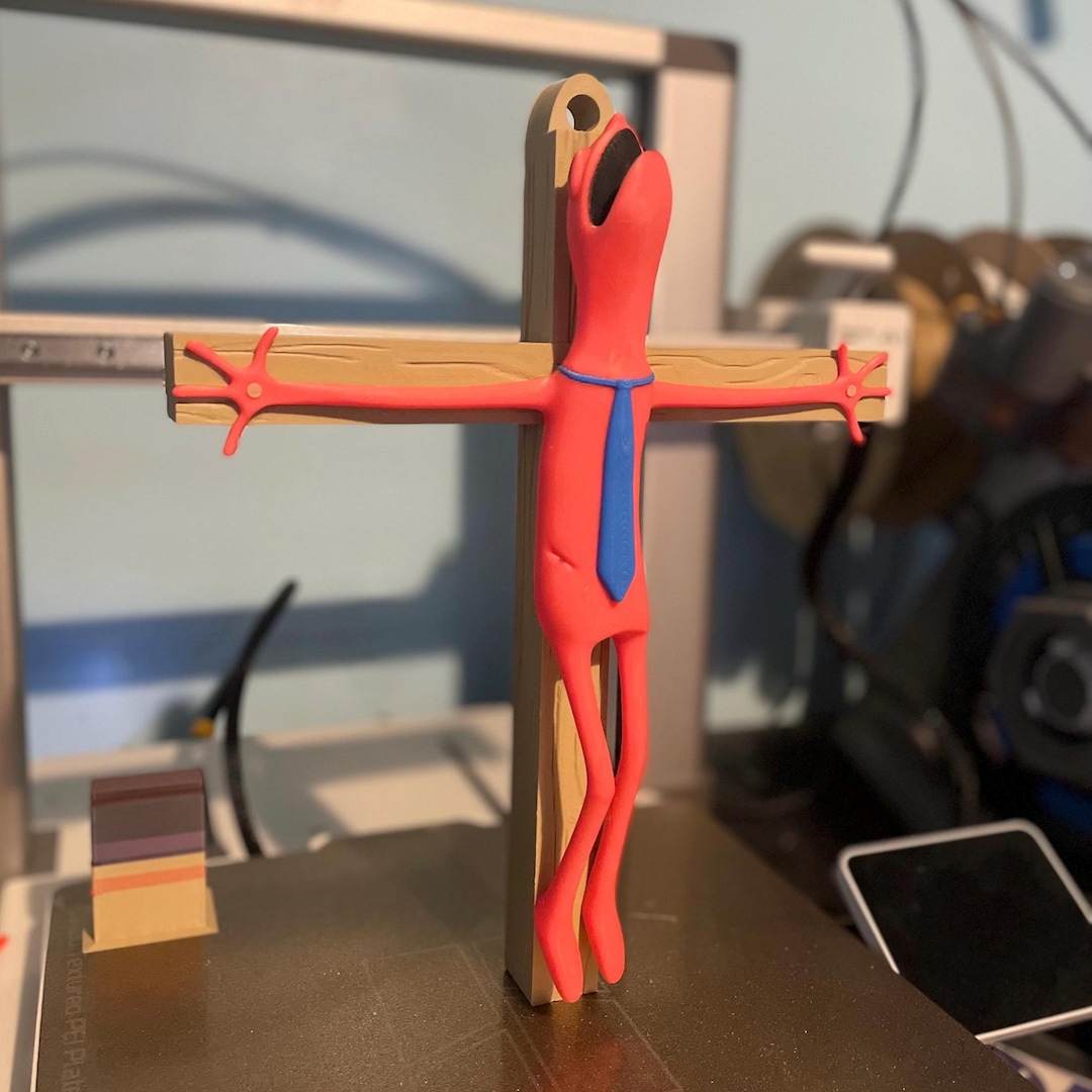 Smiling Friends Allan Figure Crucified Allan Figure Wall Mountable 3D ...