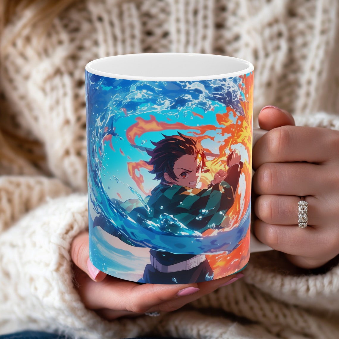 Tanjiro Kamado Mug/ Demon Slayer Mug/ Coffee Mug/ Anime Mug/ Hot and ...