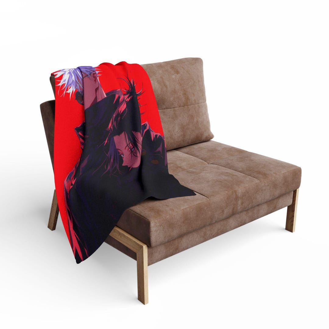 Jujutsu Kaisen Fleece Blanket - Gojo and Geto Anime Throw, Cozy Bedroom ...