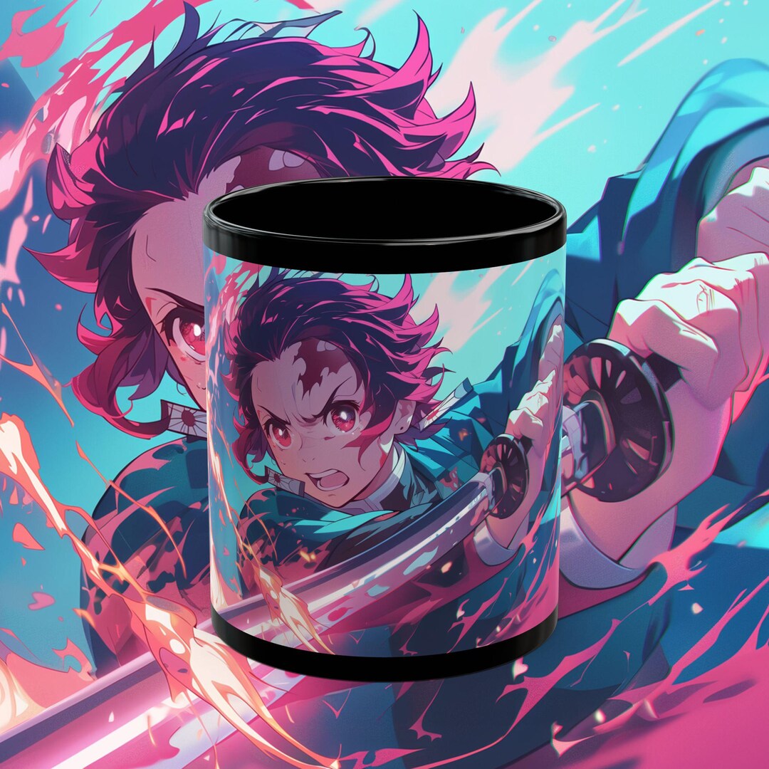 Mug, Tanjiro Demon Slayer Anime Coffee Cup, 11oz 15oz, High Definition ...