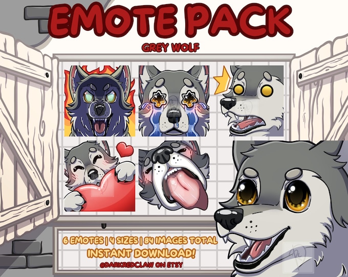 Cool Wolf Twitch Emote - Question Mark Wolf Emote, Wolf Discord Emote ...